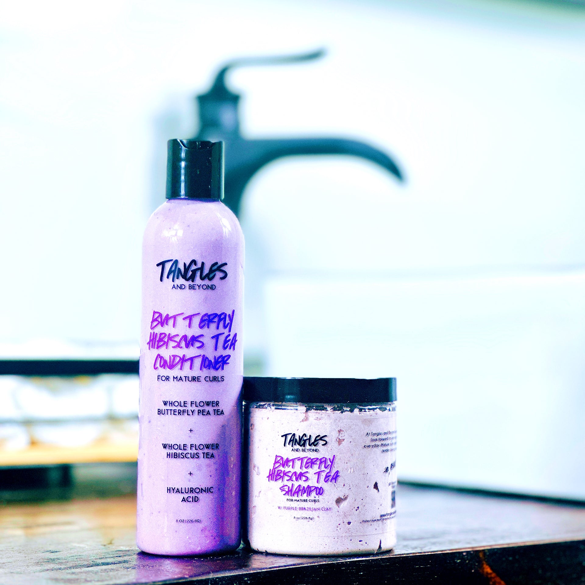 Butterfly Hibiscus Tea Whipped Shampoo - For Mature Curls – Tangles and ...